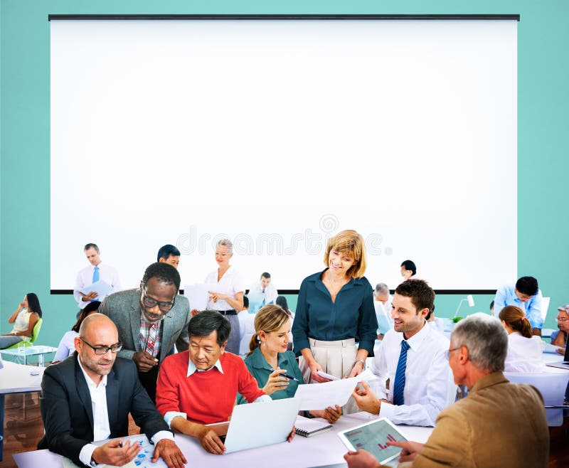 Business People Office Working Discussion Team Concept Stock Image ...