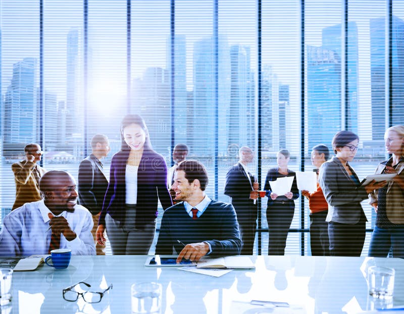 Business People Office Working Discussion Team Concept Stock Image ...