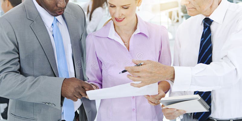 Business People Office Working Discussion Team Concept Stock Image ...