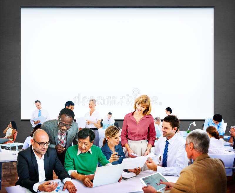 Business People Office Working Discussion Team Concept Stock Image ...