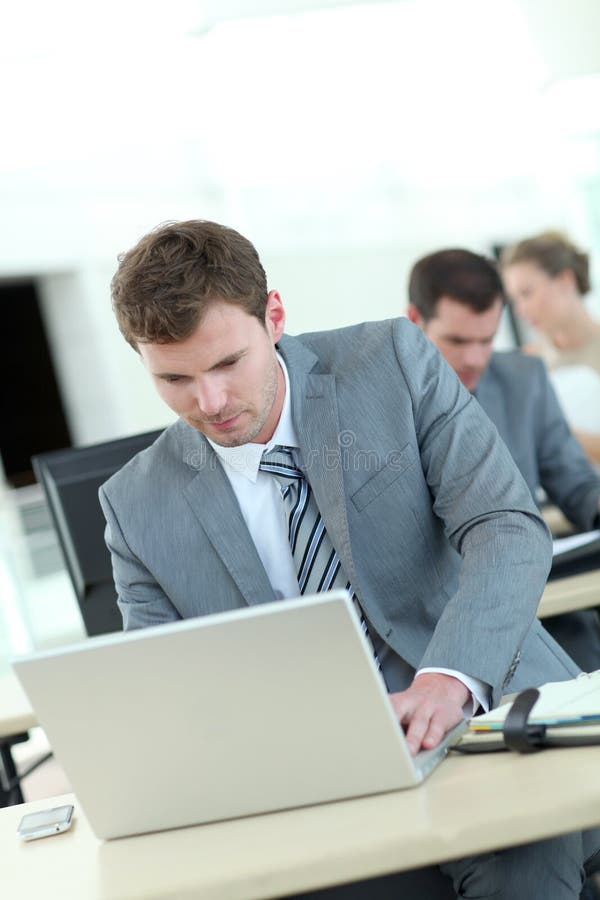 Business People at Office Working Stock Photo - Image of caucasian ...