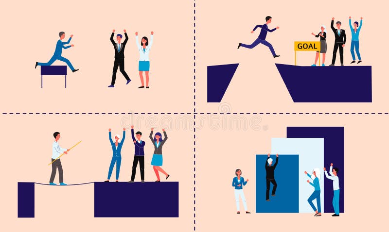 Obstacles Cartoon Stock Illustrations – 1,155 Obstacles Cartoon Stock ...