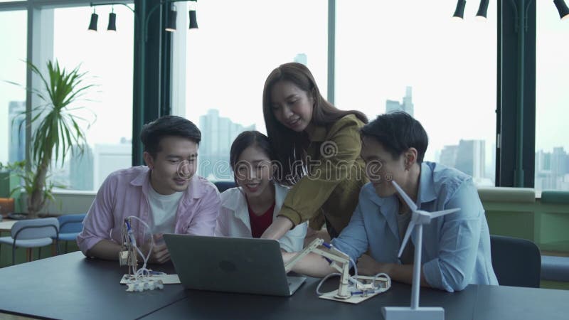 Business People Plan New Project in Co-Working Space. Trainee Teacher Learning How Teach ...