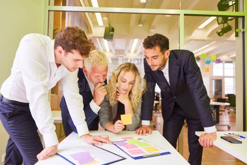 Business People Plan a Project Together Stock Image - Image of business ...