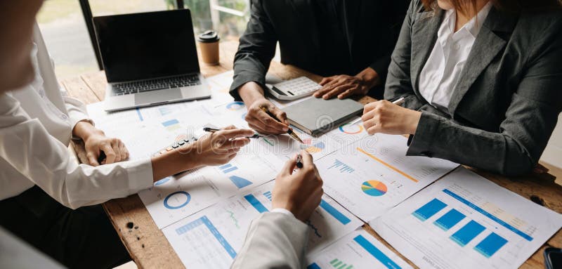 Business People Planning Strategy Analysis Office Concept. Writing ...