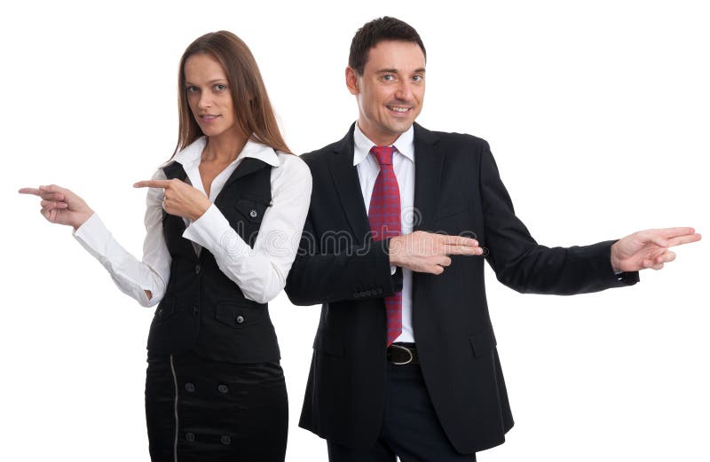 Business People Pointing in Different Directions Stock Image - Image of ...