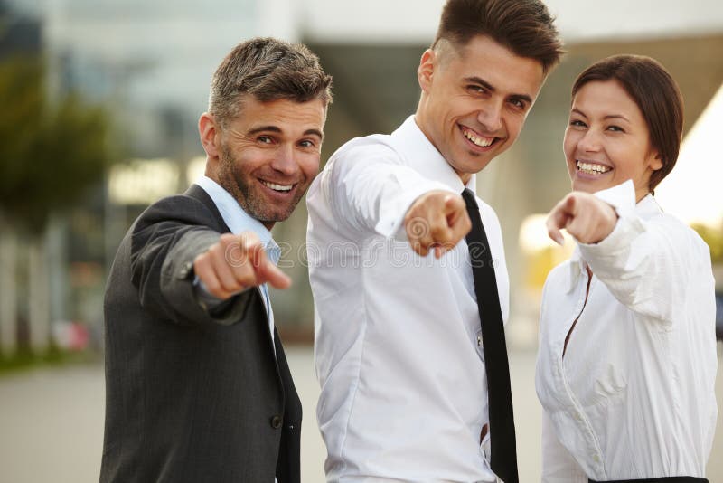 Business People Pointing at You. Stock Photo - Image of corporate, male ...