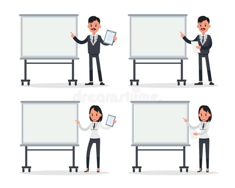 Business People Poses Action Character Vector Design No27 Stock Vector ...