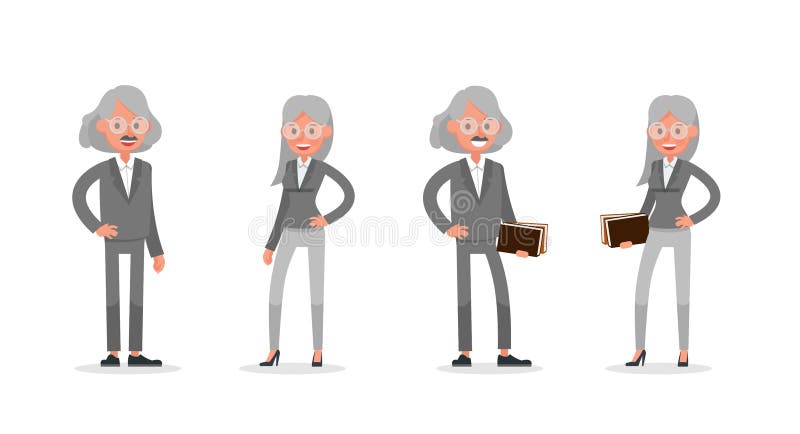 Business People Poses Action Character Vector Design No32 Stock Vector ...