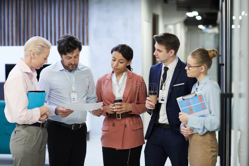 Business People Preparing for Meeting Stock Photo - Image of confidence ...