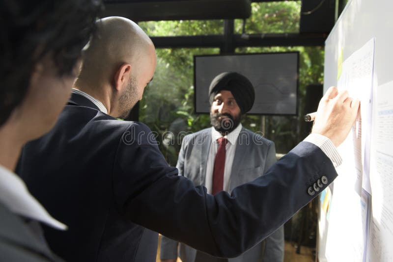 Business People in a Presentation Stock Image - Image of asian, board ...