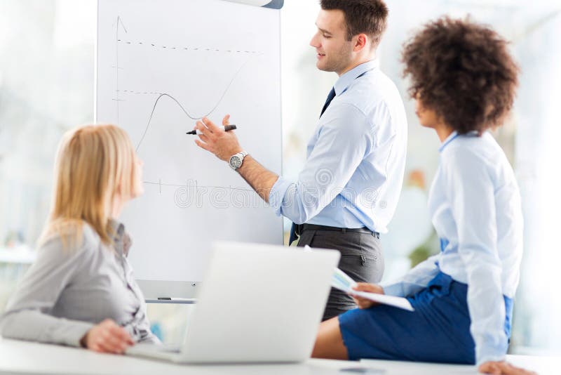 Business People at a Presentation Stock Photo - Image of employee ...