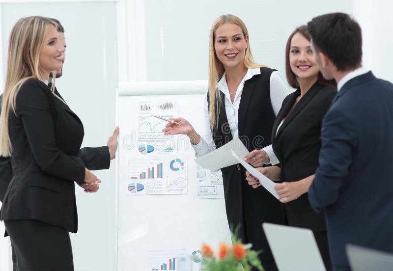 Business People at Presentation in Office Stock Image - Image of ...