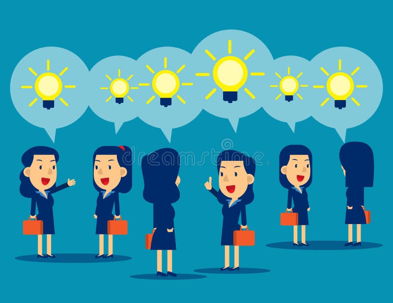 Business People Presenting Ideas. Concept Business Vector Illustration ...