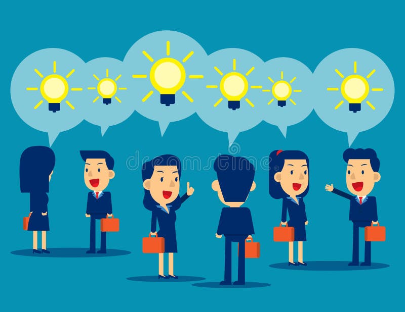 Business People Presenting Ideas. Concept Business Vector Illustration ...