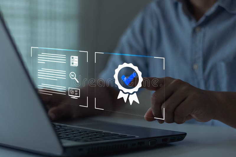 Business People Prioritize Quality Assurance, Guarantee, ISO ...