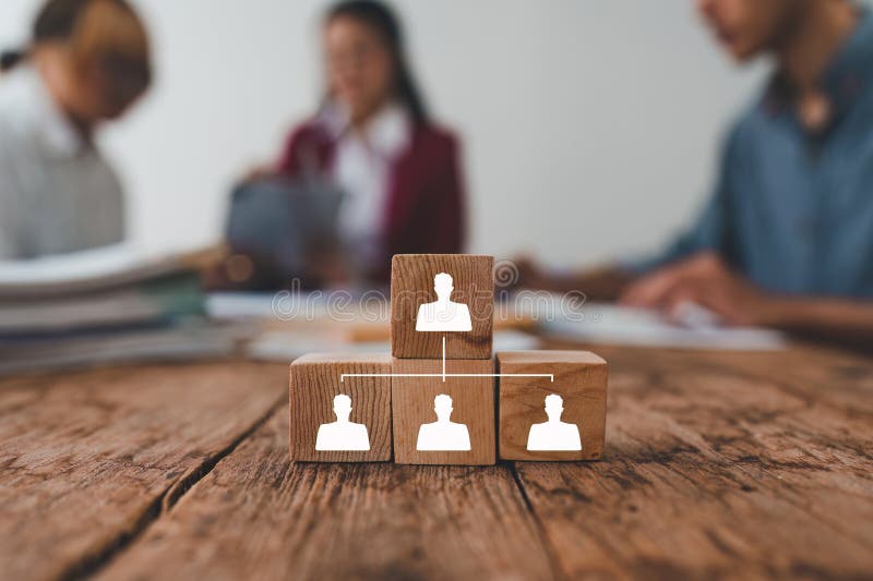 Business People Process and Workflow Automation with Flowchart ...