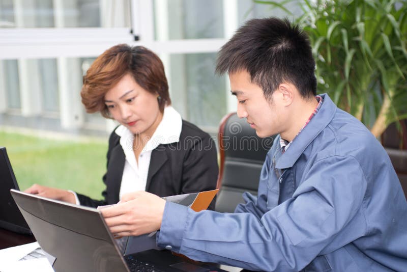 Business people stock photo. Image of meeting, happy - 40007114