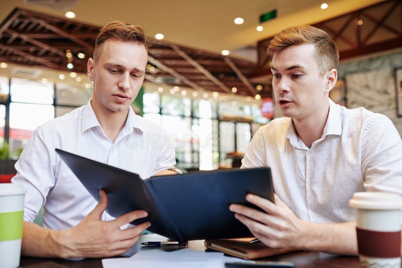 Business People Reading Menu Stock Image - Image of expertise ...