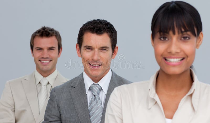 Business people in a row stock image. Image of group - 11948621