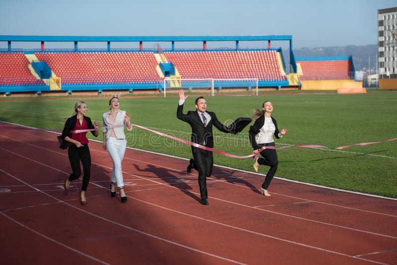 176 Business People Running Racing Track Stock Photos - Free & Royalty ...
