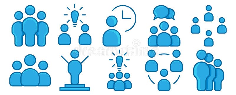 Business People Set Vector Illustration Stock Vector - Illustration of ...