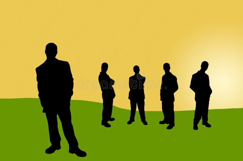 Business people shadows-5 stock illustration. Illustration of team - 87371