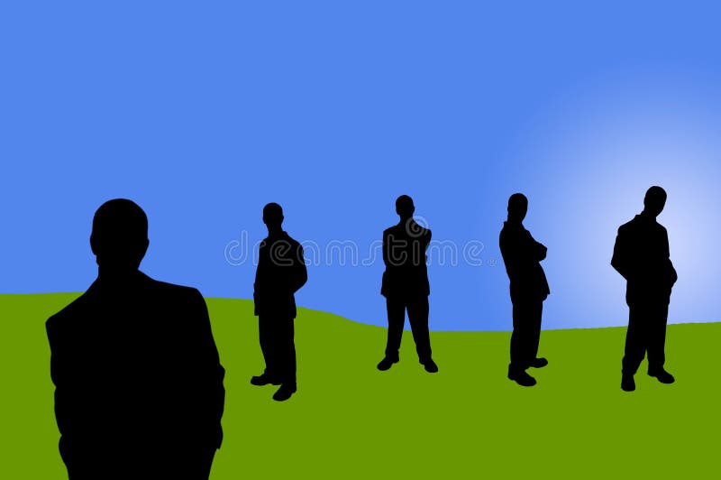 Business people shadows-5 stock illustration. Illustration of team - 87371