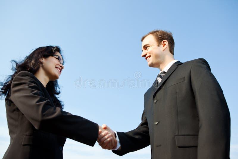 Business People Shake Hands Stock Photo - Image of hispanic, hand: 10879786
