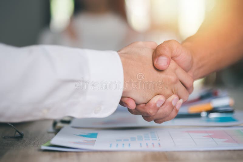 Business People Shaking Hands Indicating Agreement Business,concept ...