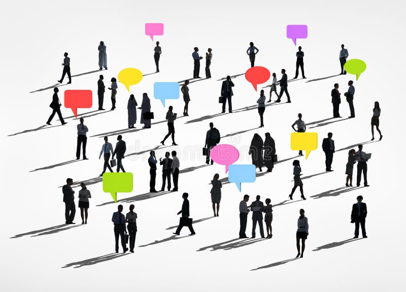 Business People Sharing Ideas with Different Activity Stock ...