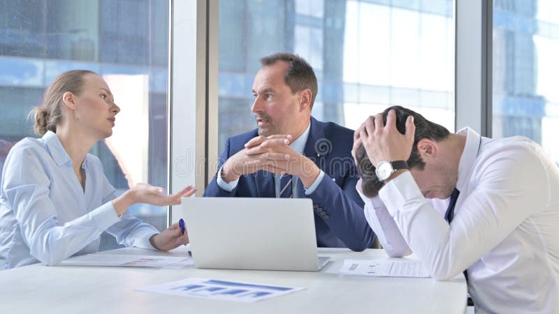 Business People Shocked by Failure on Laptop Stock Photo - Image of ...