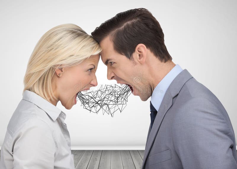 Business People Shouting at Each Other Stock Photo - Image of coworkers ...