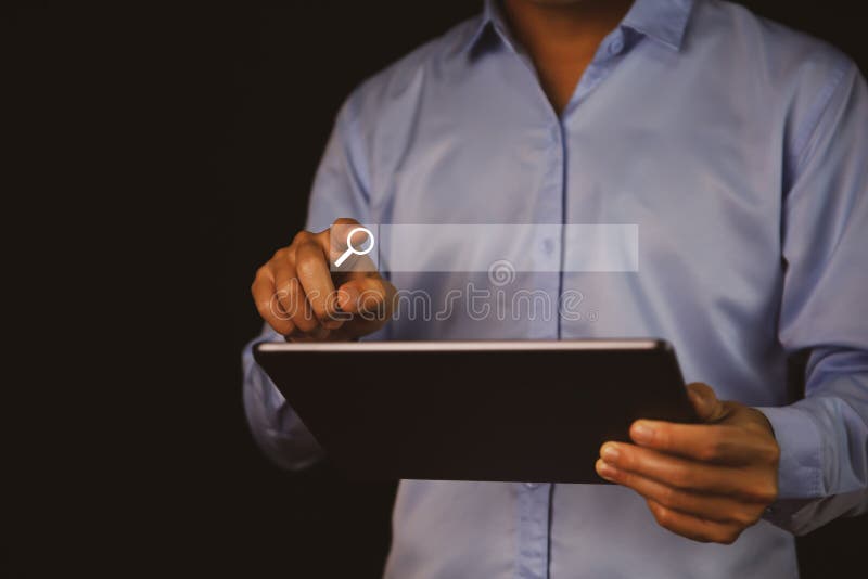 Business People Show Their Entry into Digital Technology through ...