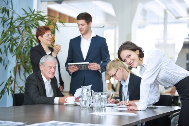 Business People Sign Contract Stock Image - Image of businessman ...
