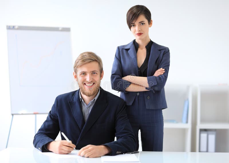 Business People Signing a Contract Stock Photo - Image of confident ...