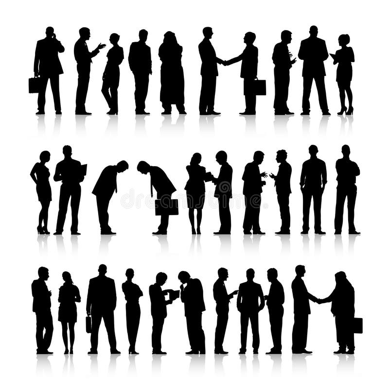 Collaboration Concept with Business Persons Work Together To Achieve Goal. Stock Illustration ...