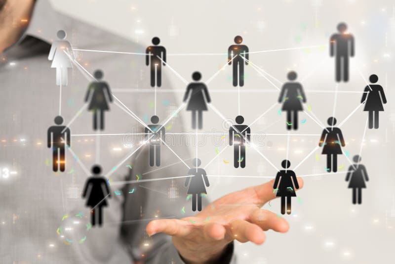 A Business People Silhouettes Network Team Stock Photo - Image of ...