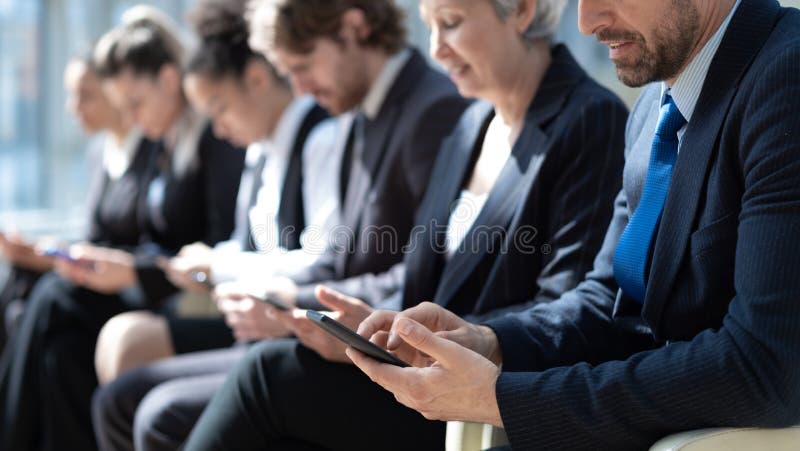Business People with Smartphones Stock Image - Image of closeup ...