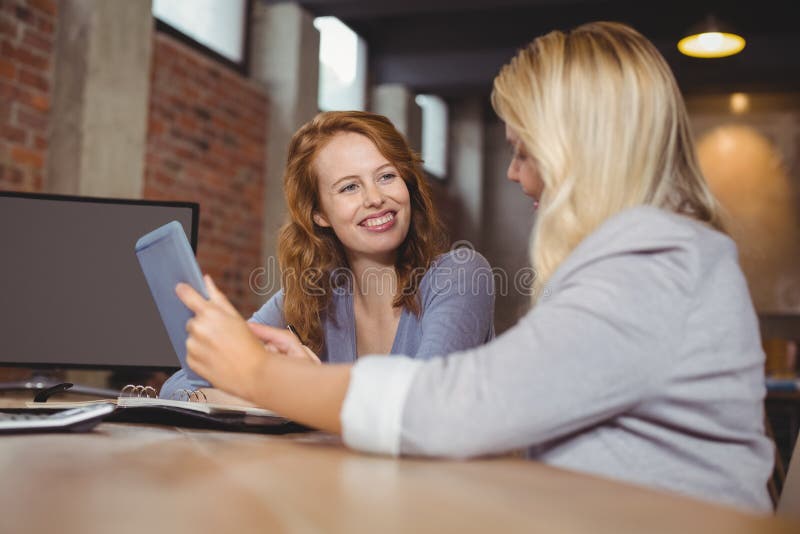 Business People Smiling during Interaction Stock Photo - Image of happy ...