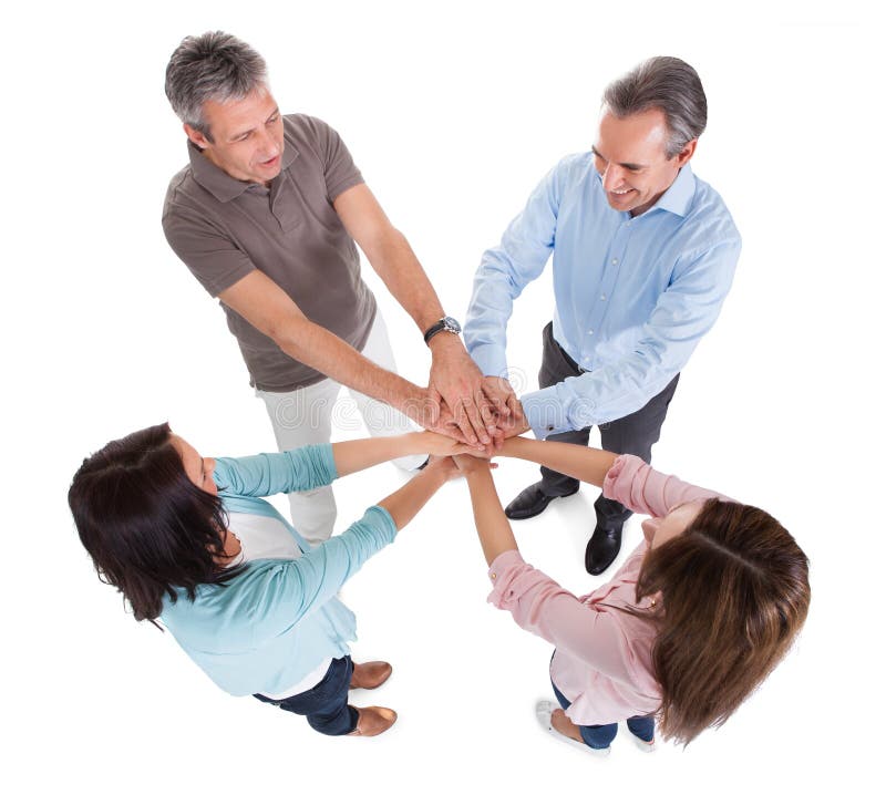 Business People Stacking Hands Over Each Other Stock Photo - Image of ...