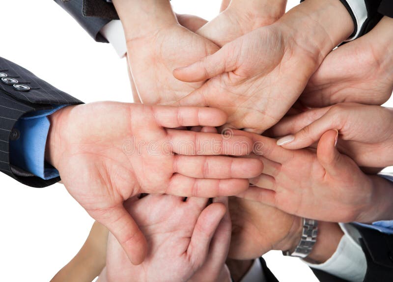 Business People Stacking Hands Stock Image - Image of collaborate ...