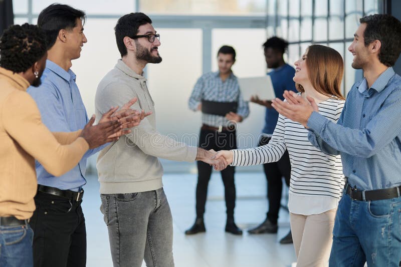 People Meeting in the Office for daily Business Training Stock Photo ...