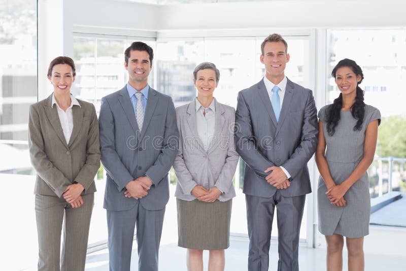 Business People Standing in a Row Stock Photo - Image of coworkers ...