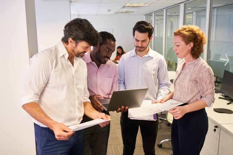 Business People in the Start-up Team Planning the Strategy Stock Photo ...