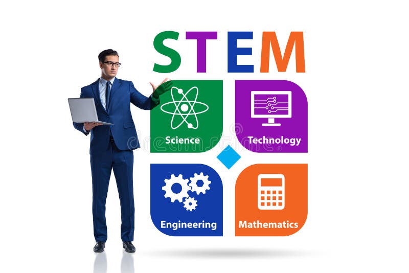 Business People in STEM Education Concept Stock Illustration ...
