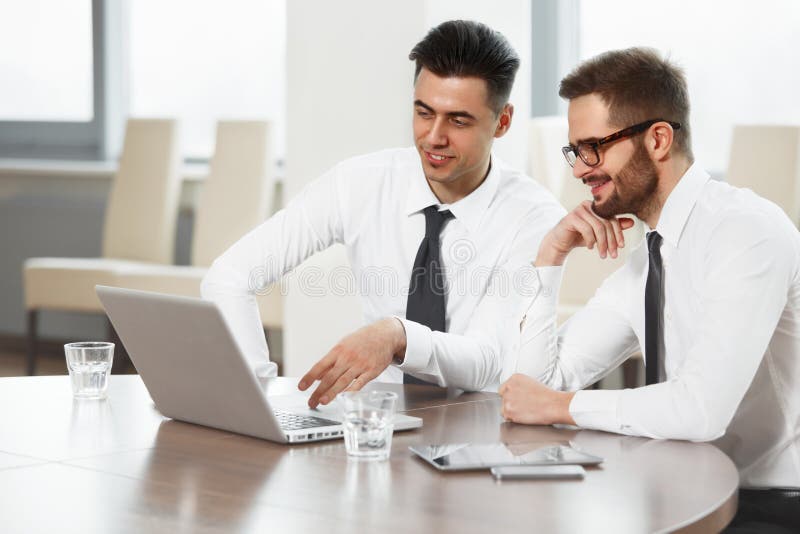 Business People. Successful Business Partners Discuss Project Stock ...