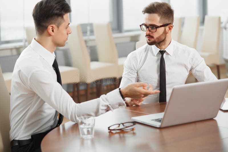 Business People. Successful Business Partners Discuss Project Stock ...