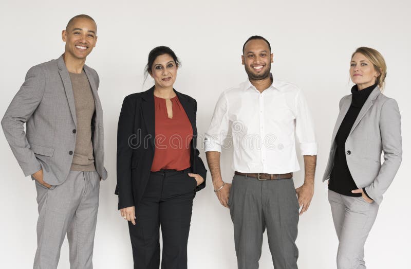 Business People Suit Studio Concept Stock Photo - Image of successful ...