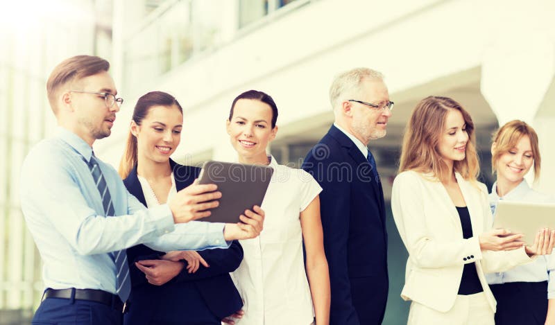 Business People with Tablet Pc Computers at Office Stock Image - Image ...